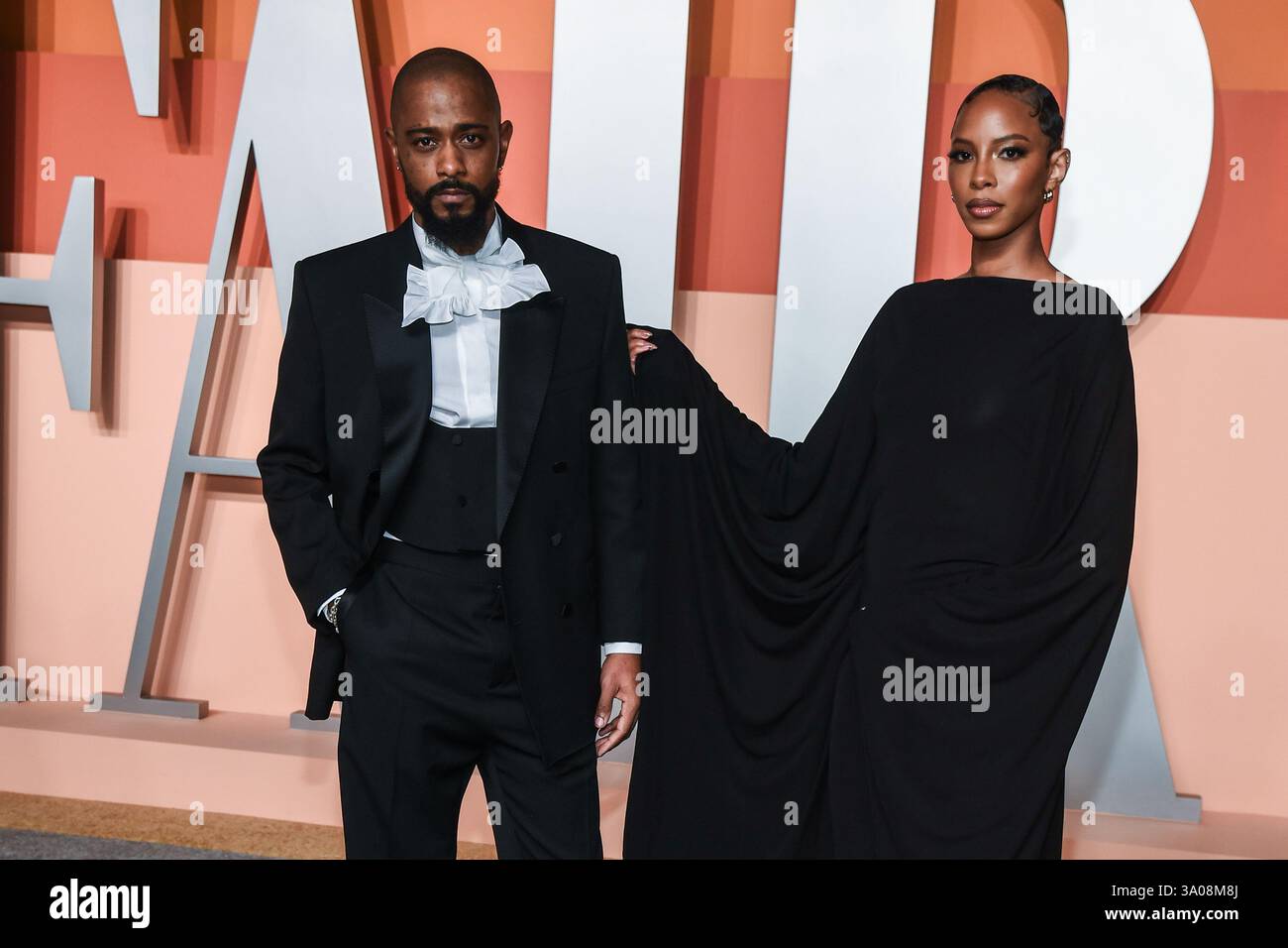 USA. 02nd Mar, 2025. LaKeith Stanfield and Kasmere Trice walking on the ...