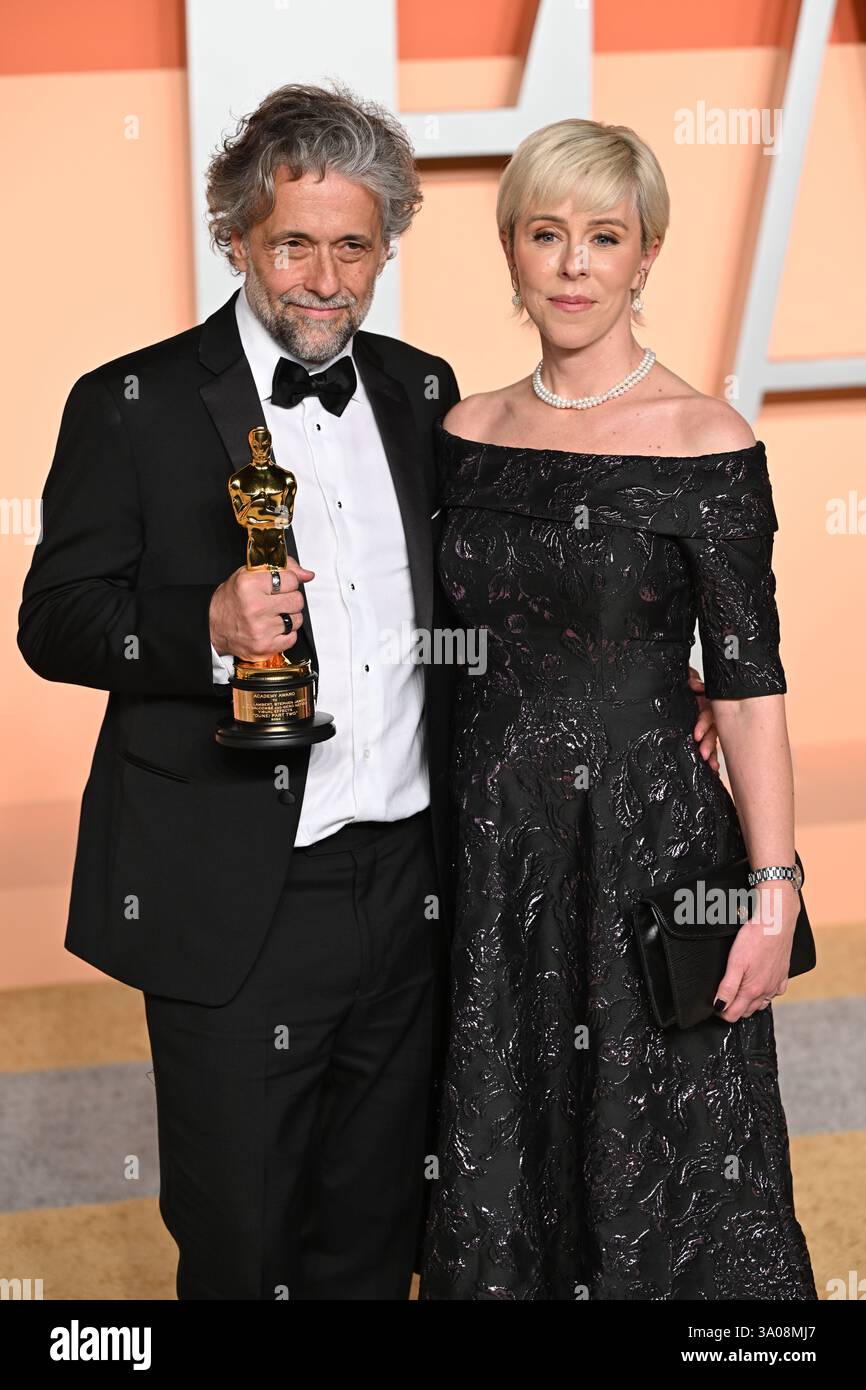 Oscar winner Paul Lambert attending the Vanity Fair Oscar Party held at ...