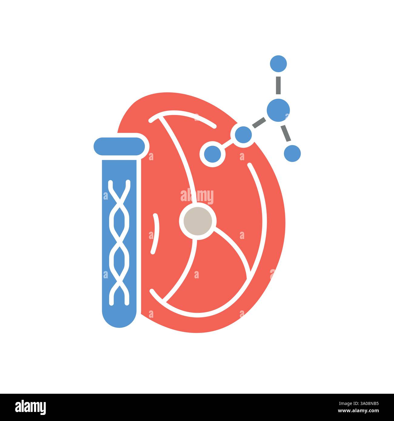 Synthetic Biology Black Line Icon Vector Isolated Element Editable Stroke Stock Vector Image