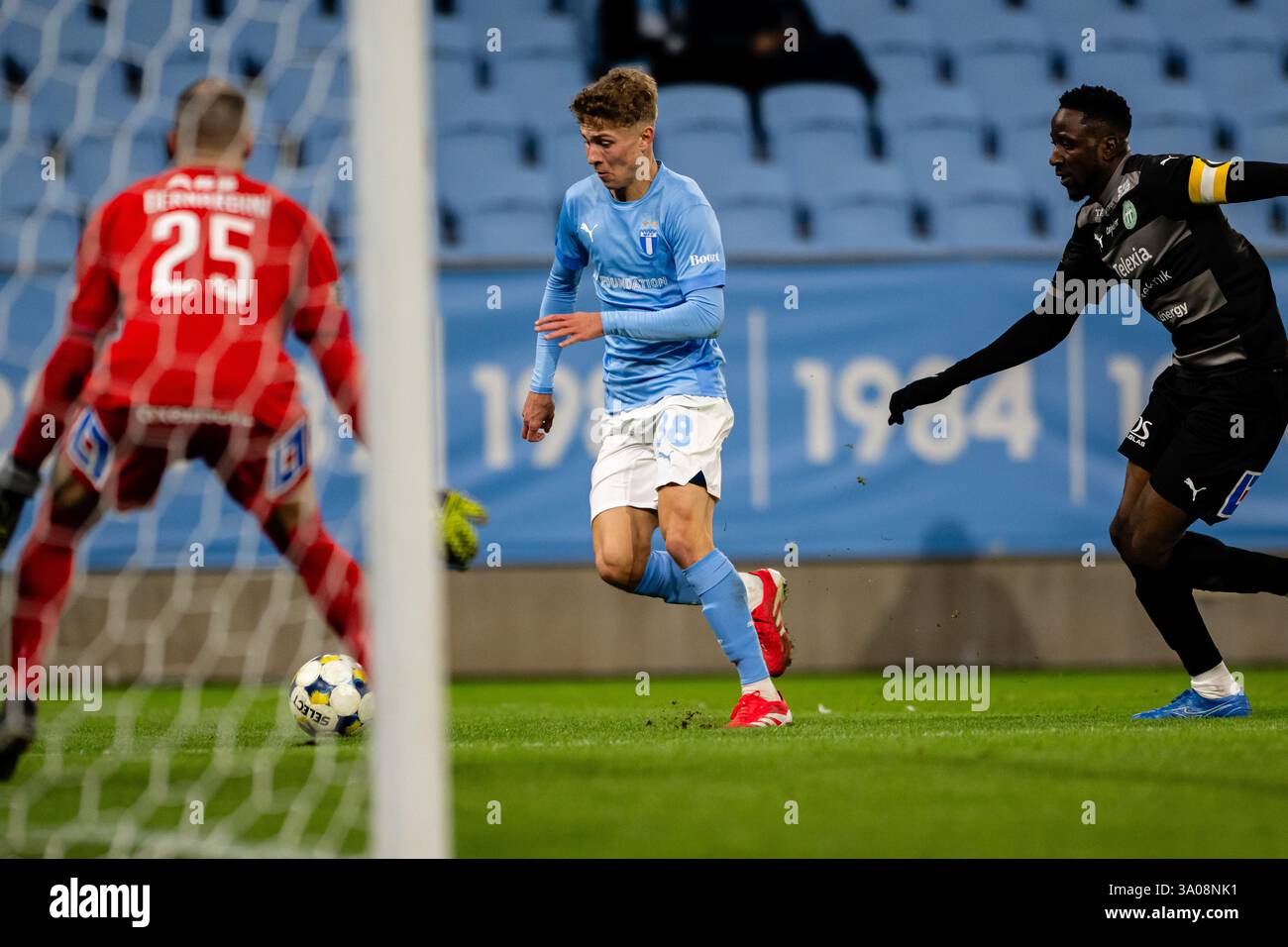 Malmoe, Sweden. 02nd Mar, 2025. Hugo Bolin (38) of Malmoe FF seen ...