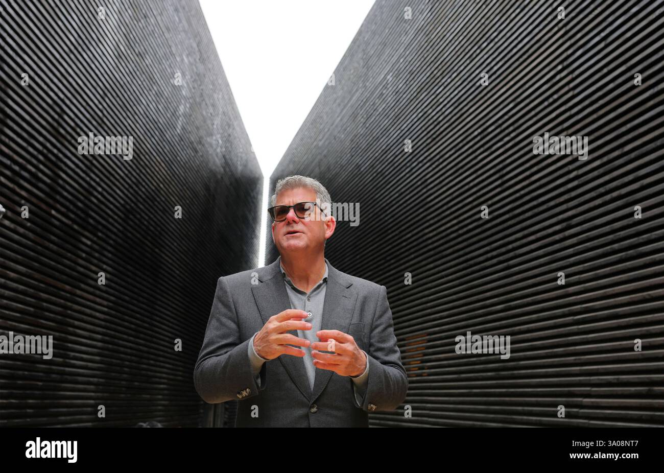 Trey Trahan, the founder and CEO of Trahan Architects, inspects the USA ...