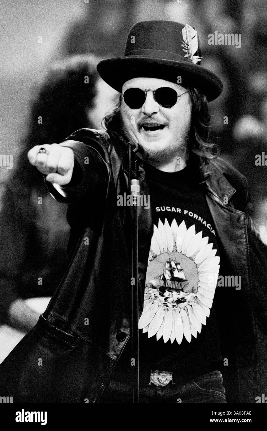 Milan Italy 12/05/1996: Zucchero Fornaciari,Italian singer,during the ...