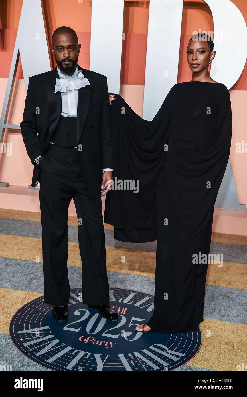 USA. 02nd Mar, 2025. LaKeith Stanfield and Kasmere Trice walking on the ...