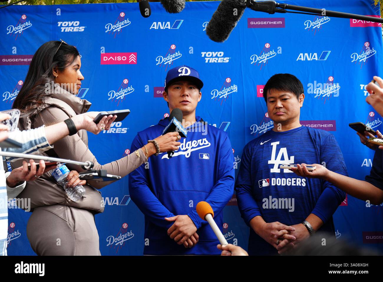 Yoshinobu Yamamoto (Dodgers), February 13, 2025 - MLB : Los Angeles ...