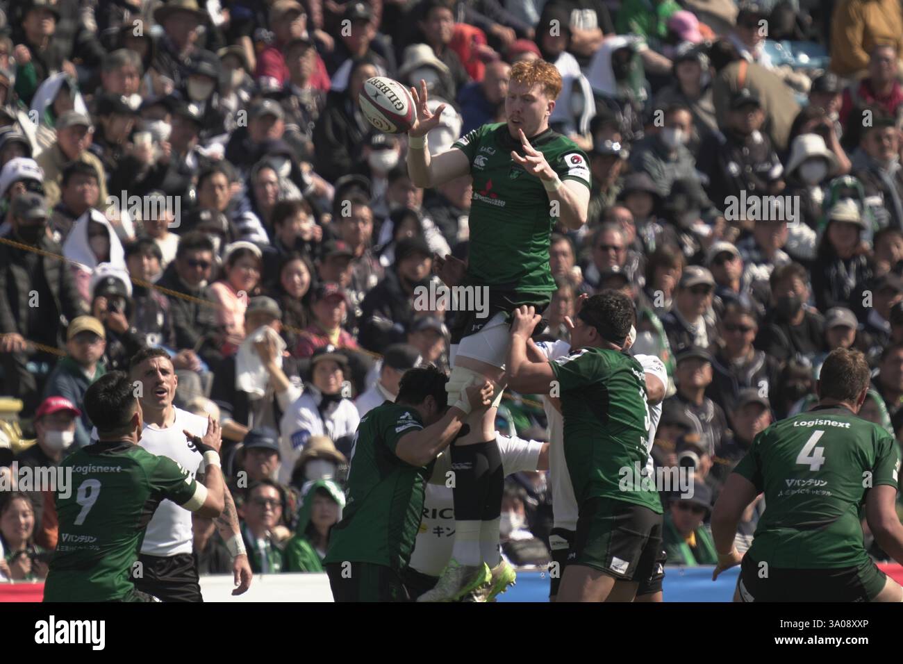 DynaBoars' Lewis Chessum during the 2024-25 Japan Rugby League One ...