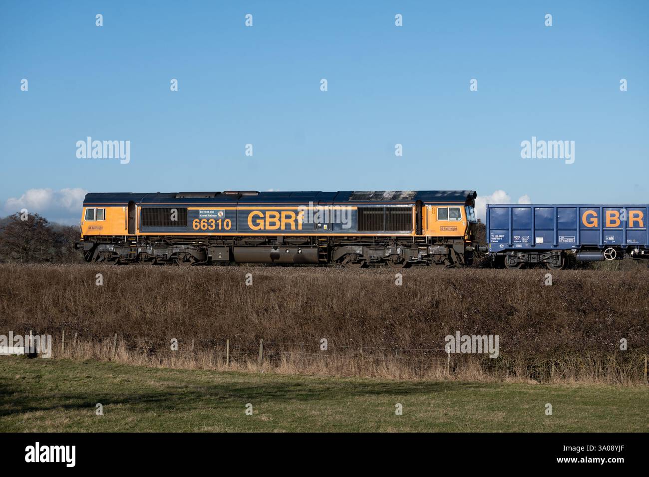 GBRf class 66 diesel locomotive No. 66310 "Bo`ness and Kinneil Railway ...