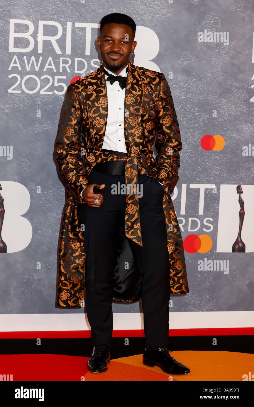 Nigel Kabvina attends The BRIT Awards 2025 at The O2 in Greenwich ...