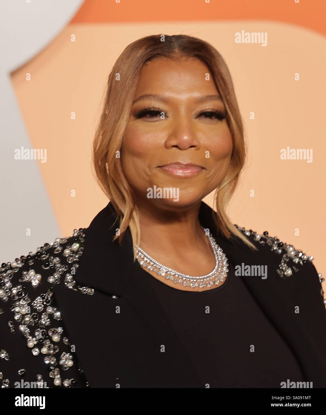 Queen Latifah attends the 2025 Vanity Fair Oscar Party at Wallis ...