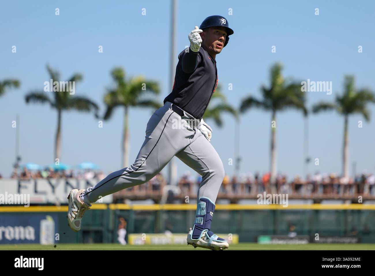 Bradenton, FL: Detroit Tigers left fielder Jahmai Jones (70) homers and ...