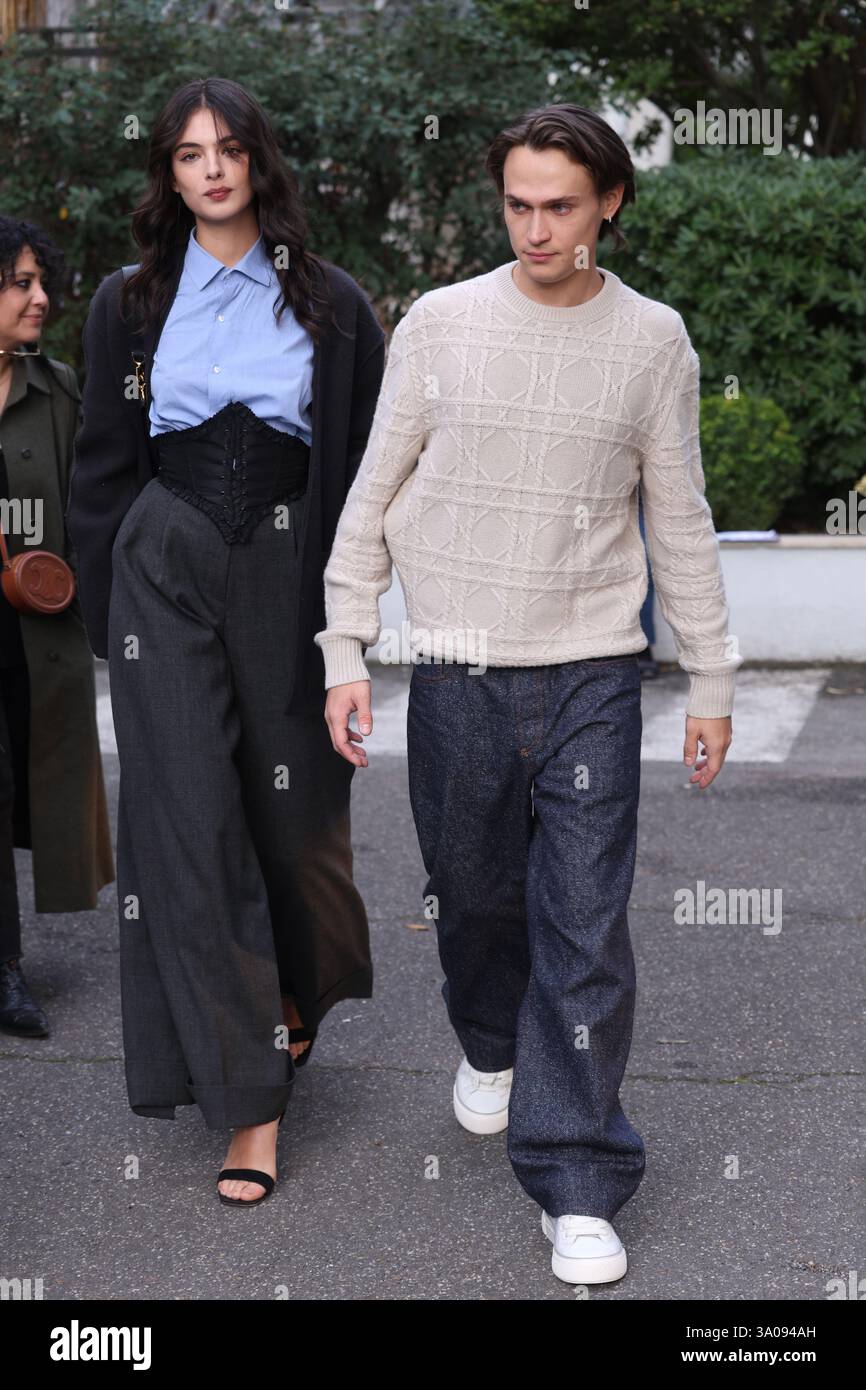 Deva Cassel , Saul Nanni Cast of Netflix series -The Leopard- attending ...