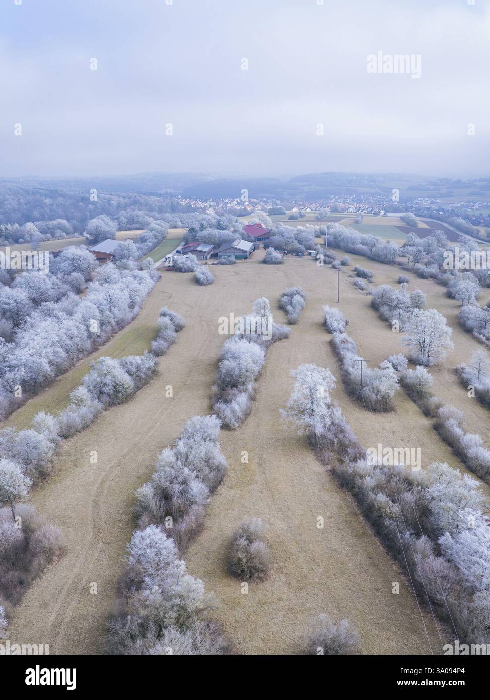 Top view agricultural fields covered hi-res stock photography and ...