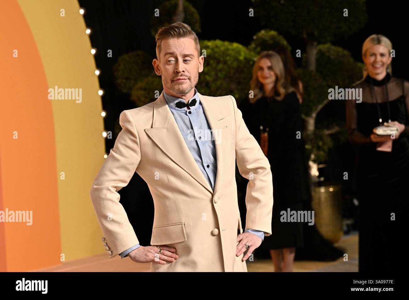 Macaulay Culkin arrives at the Vanity Fair Oscar Party on Sunday, March ...