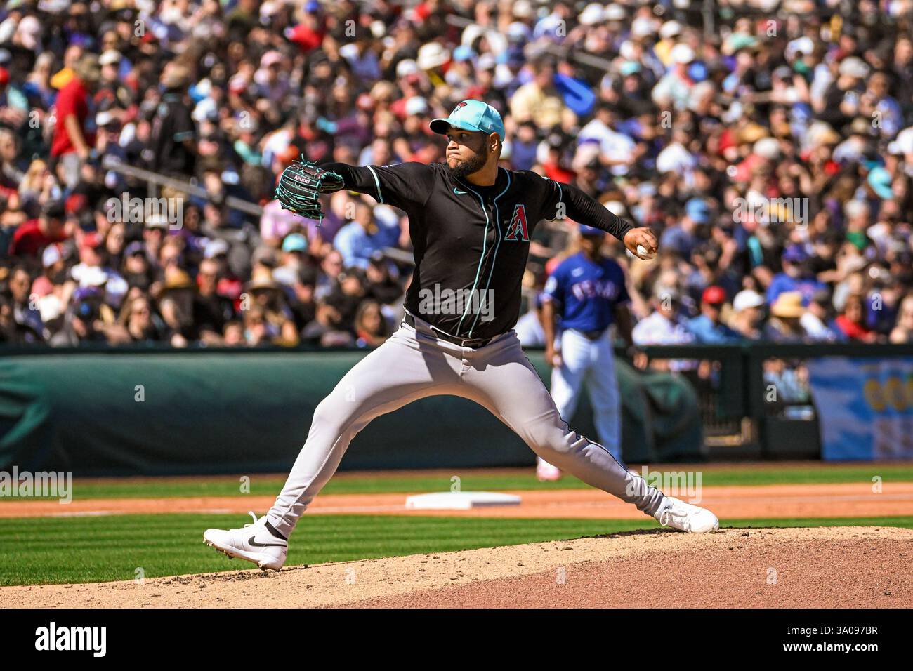 Arizona Diamondbacks pitcher Eduardo Rodriguez (57) throws against the ...