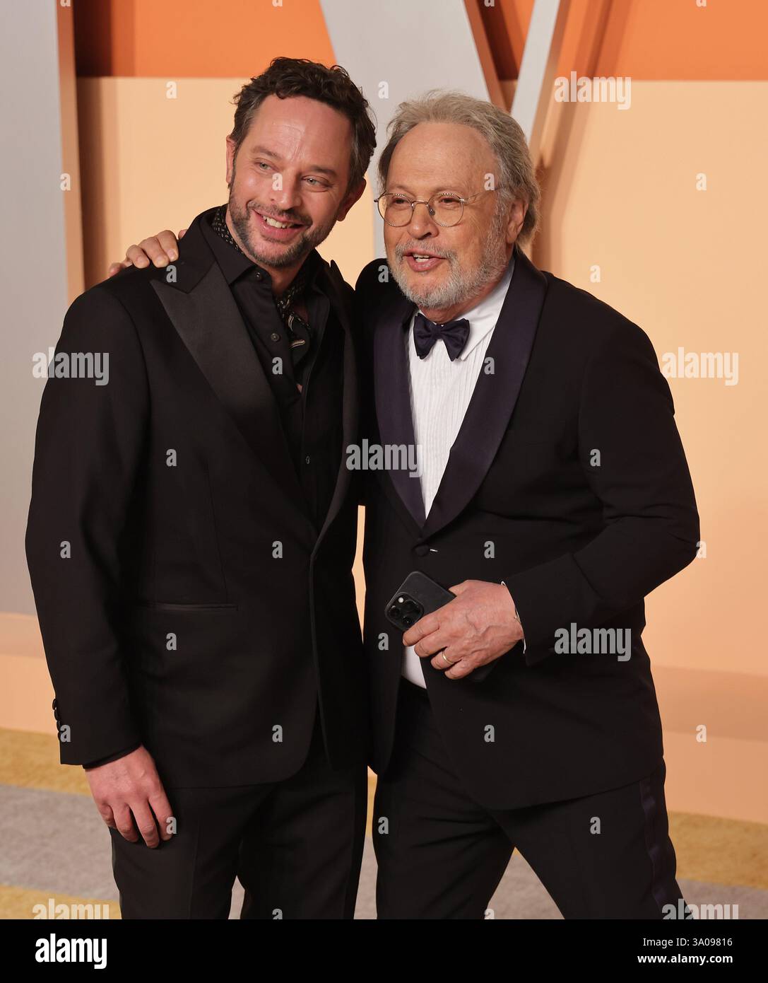 Nick Kroll and Billy Crystal attend the 2025 Vanity Fair Oscar Party at ...
