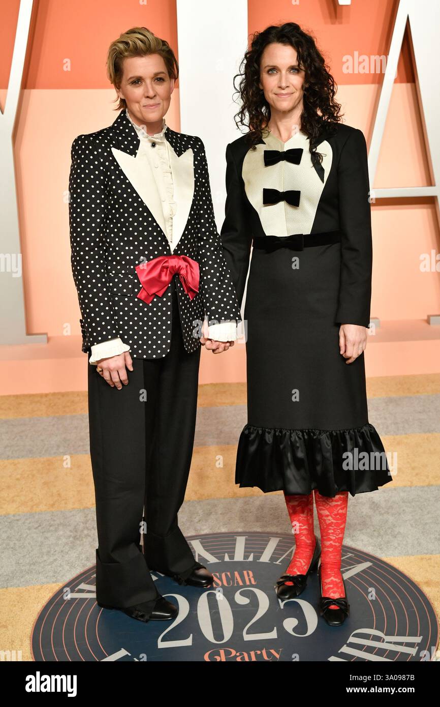 Brandi Carlile and Catherine Shepherd arrive at the Vanity Fair Oscar ...