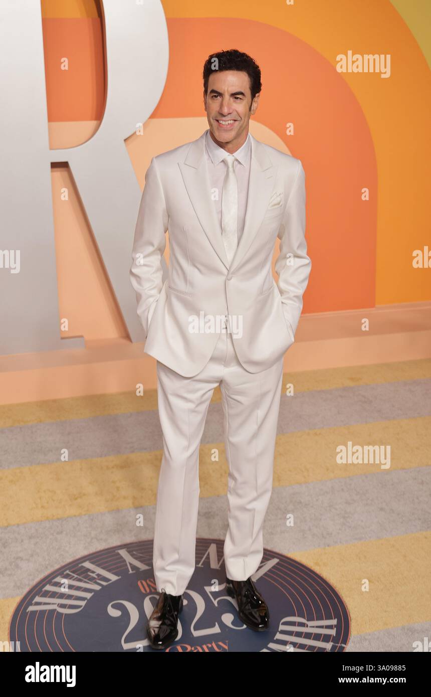 Sacha Baron Cohen attends the 2025 Vanity Fair Oscar Party at Wallis ...