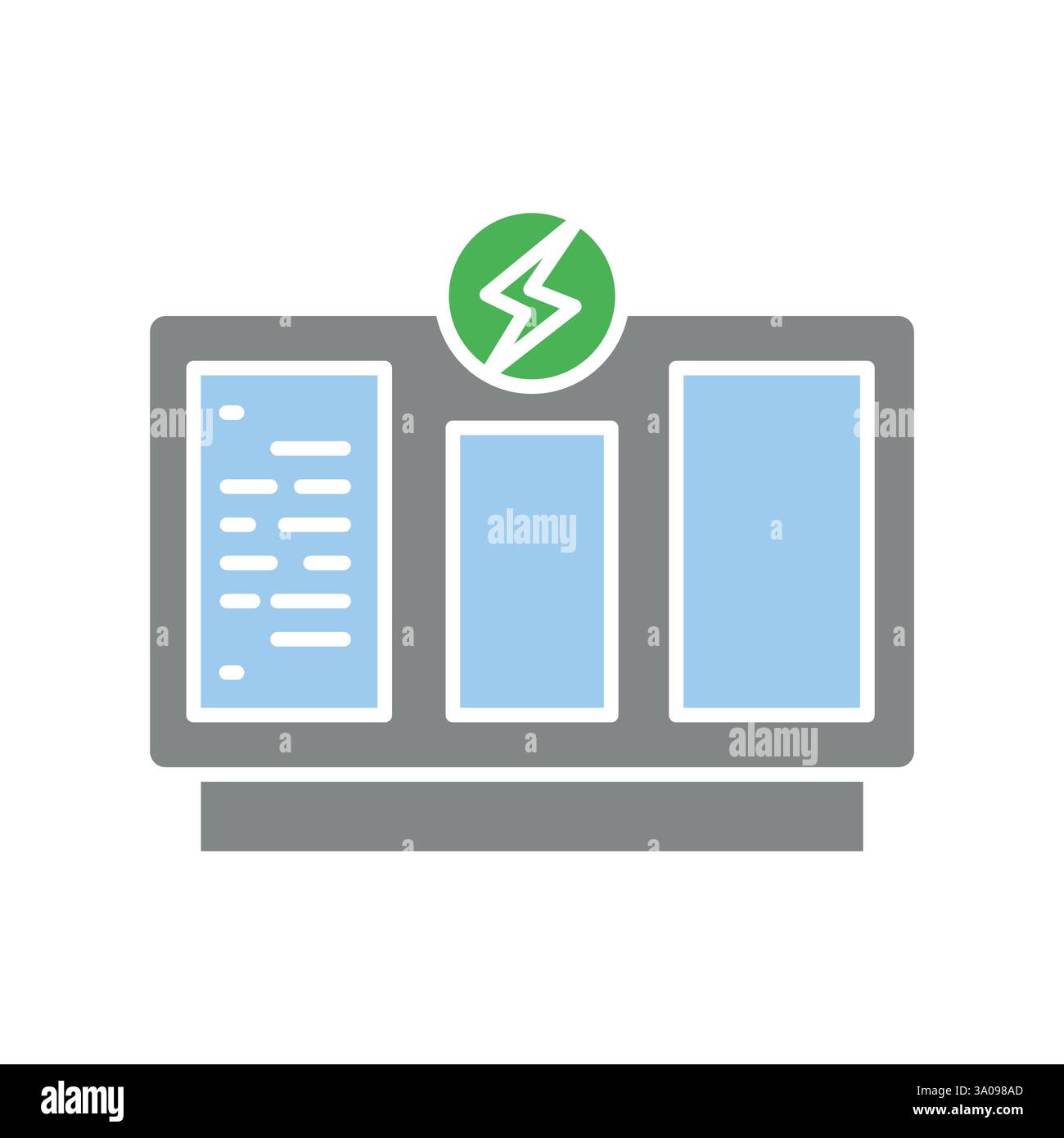 Electrical Panel Flat Icon Vector Isolated Element Editable Stroke Stock Vector Image And Art