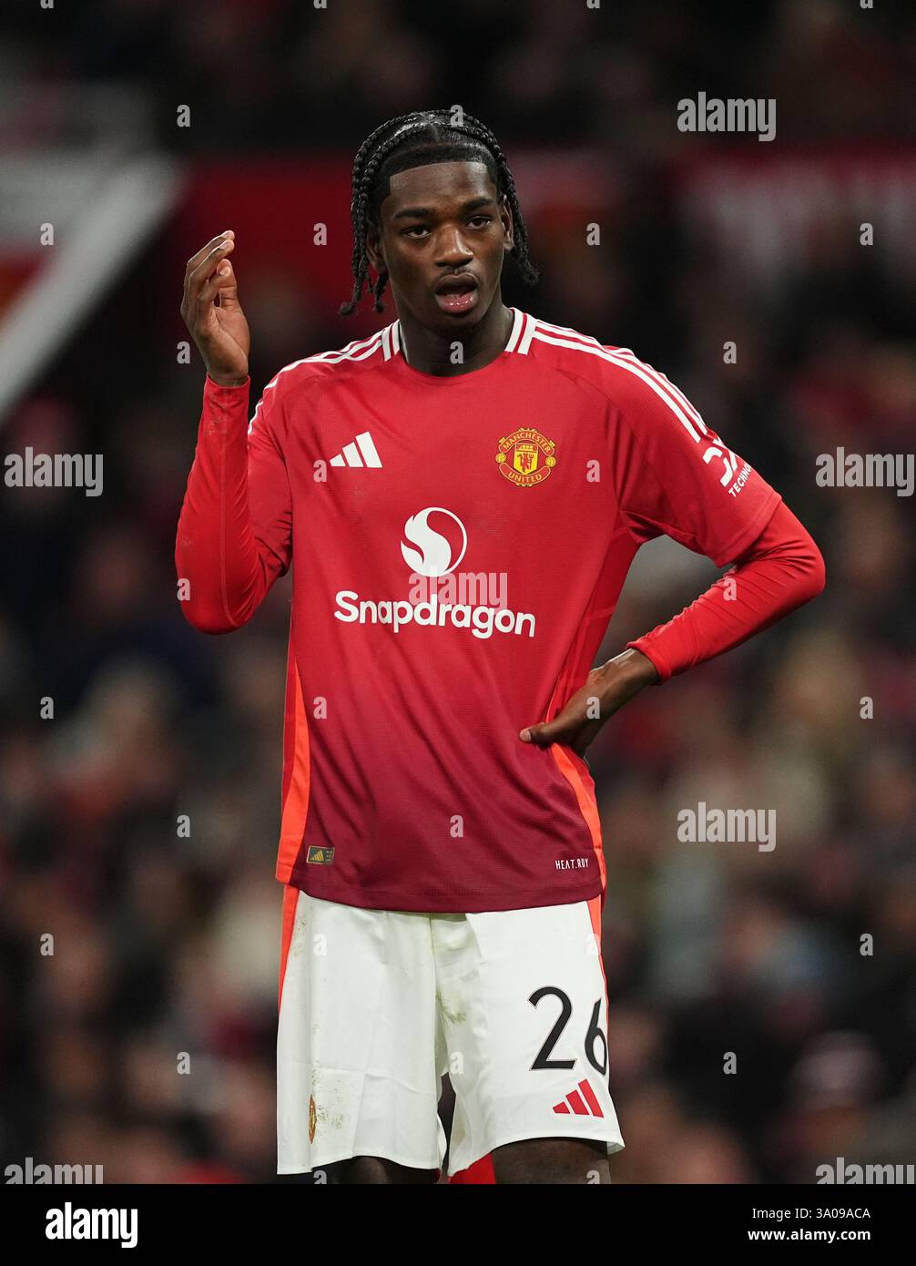 Manchester United's Ayden Heaven during the Emirates FA Cup fifth round ...