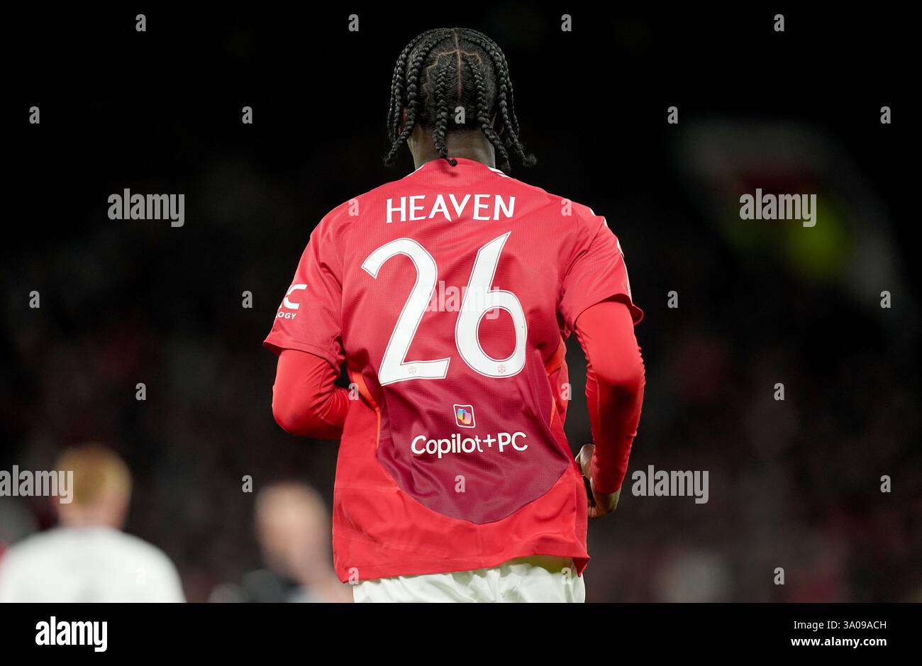 Manchester United's Ayden Heaven during the Emirates FA Cup fifth round ...