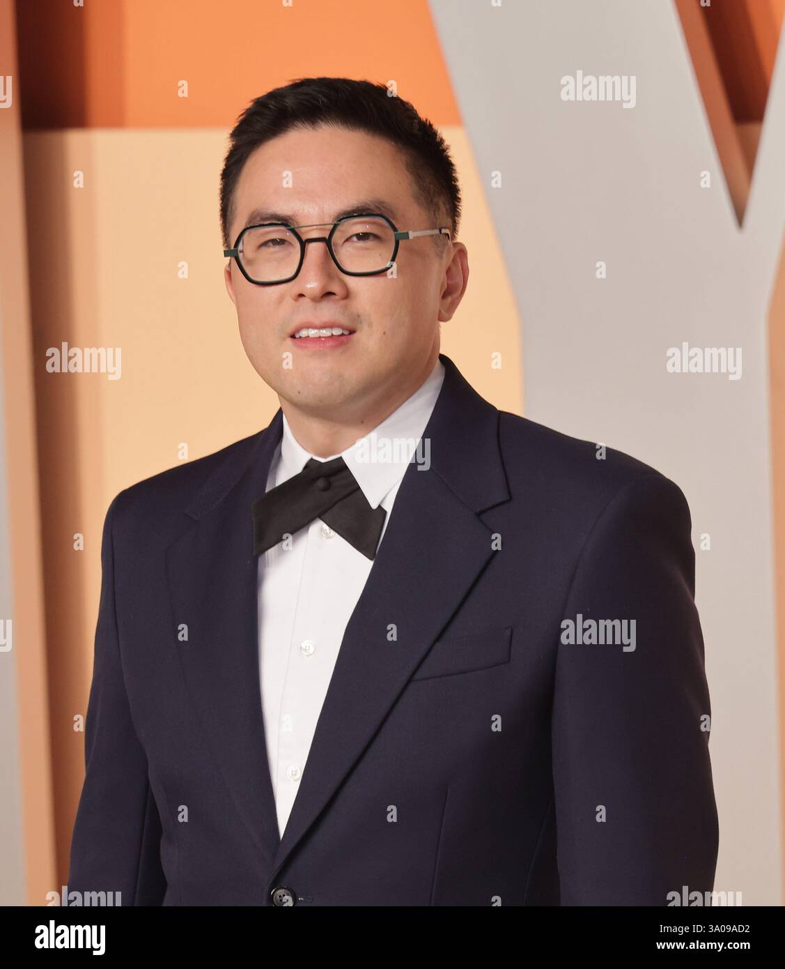 Bowen Yang attends the 2025 Vanity Fair Oscar Party at Wallis Annenberg Center for the ...