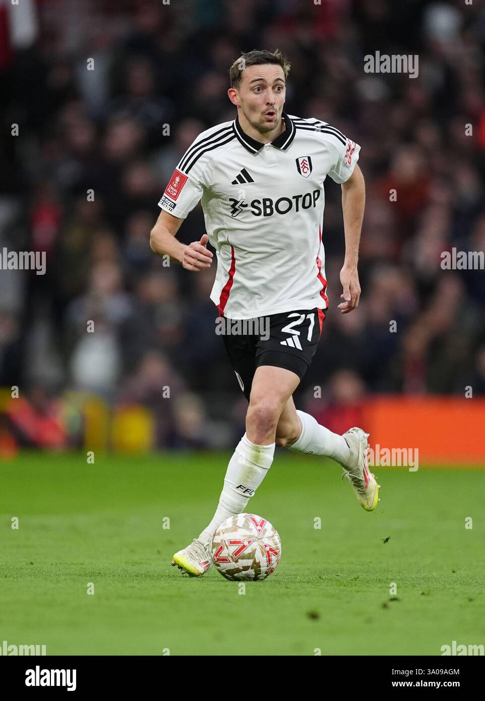 Fulham's Timothy Castagne during the Emirates FA Cup fifth round match ...