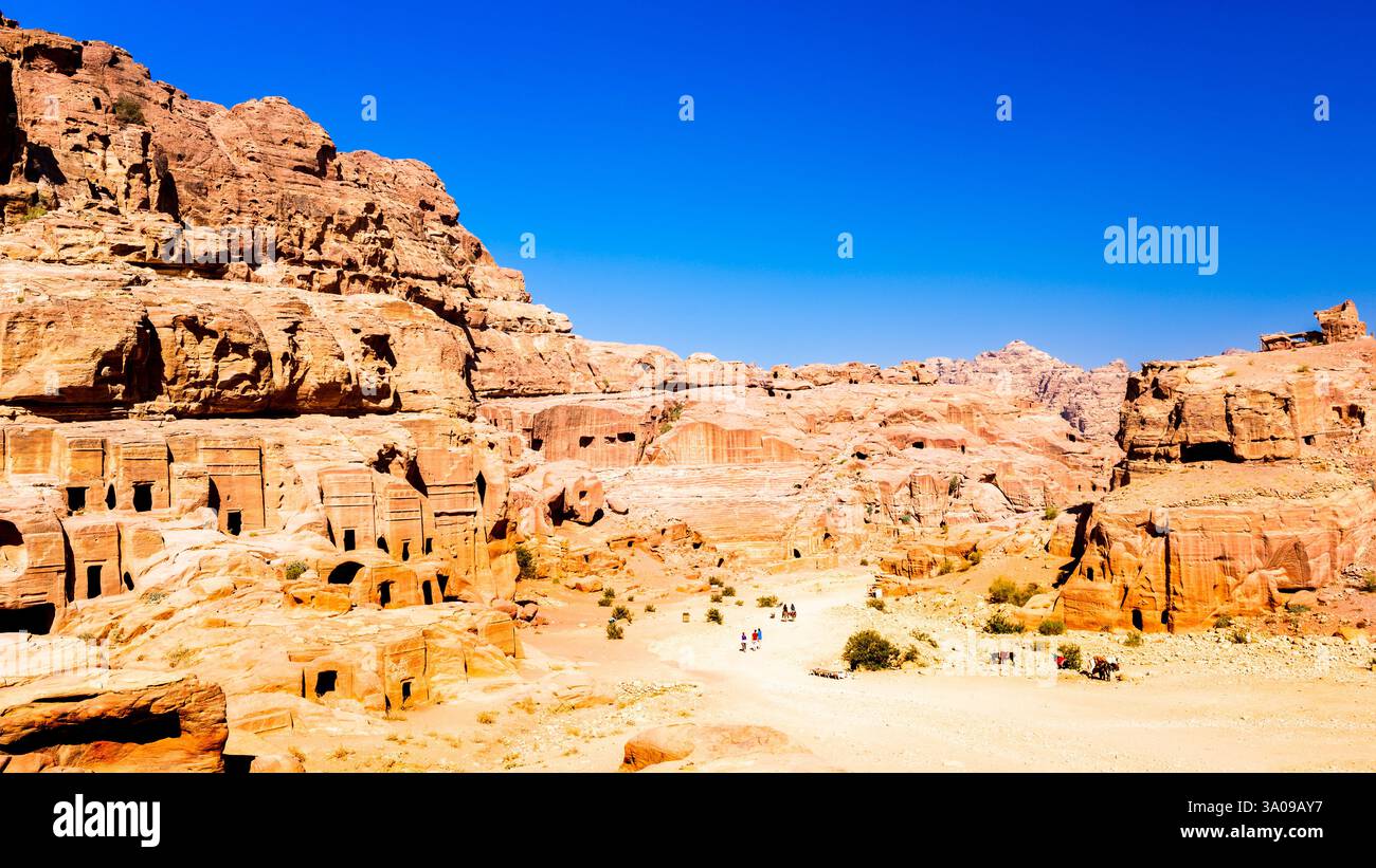 Amazing rock formation and color in Petra Stock Photo - Alamy