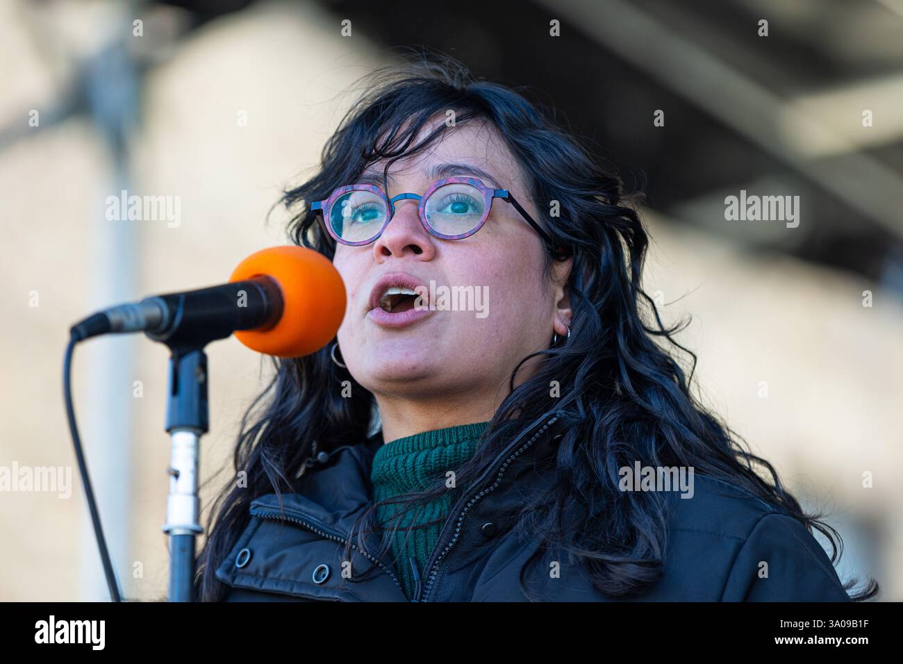 Queens, USA. 02nd Mar, 2025. Grace Valdez, a New York State Assembly ...