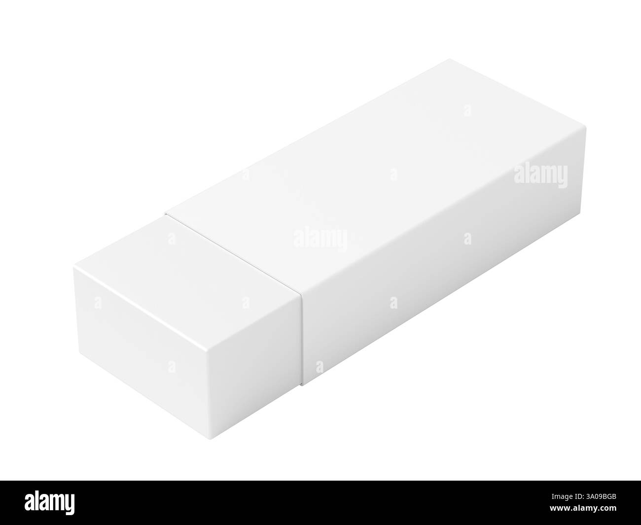 Eraser isolated on white background. Rubber. Blank. 3d illustration ...