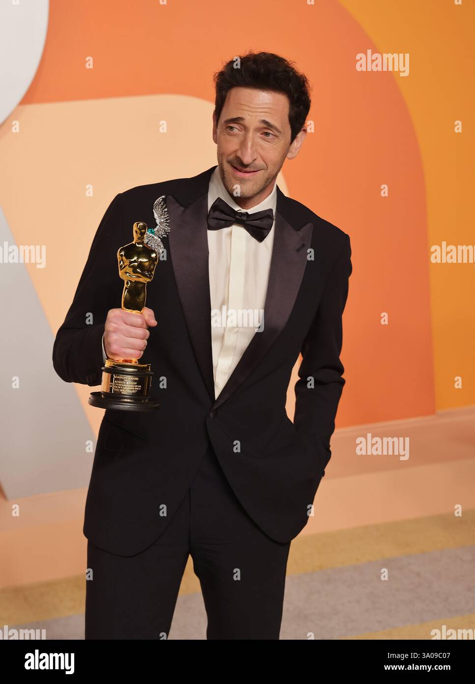Adrien Brody, winner of the Best Actor in a Leading Role for “The Brutalist” attends the 2025 ...