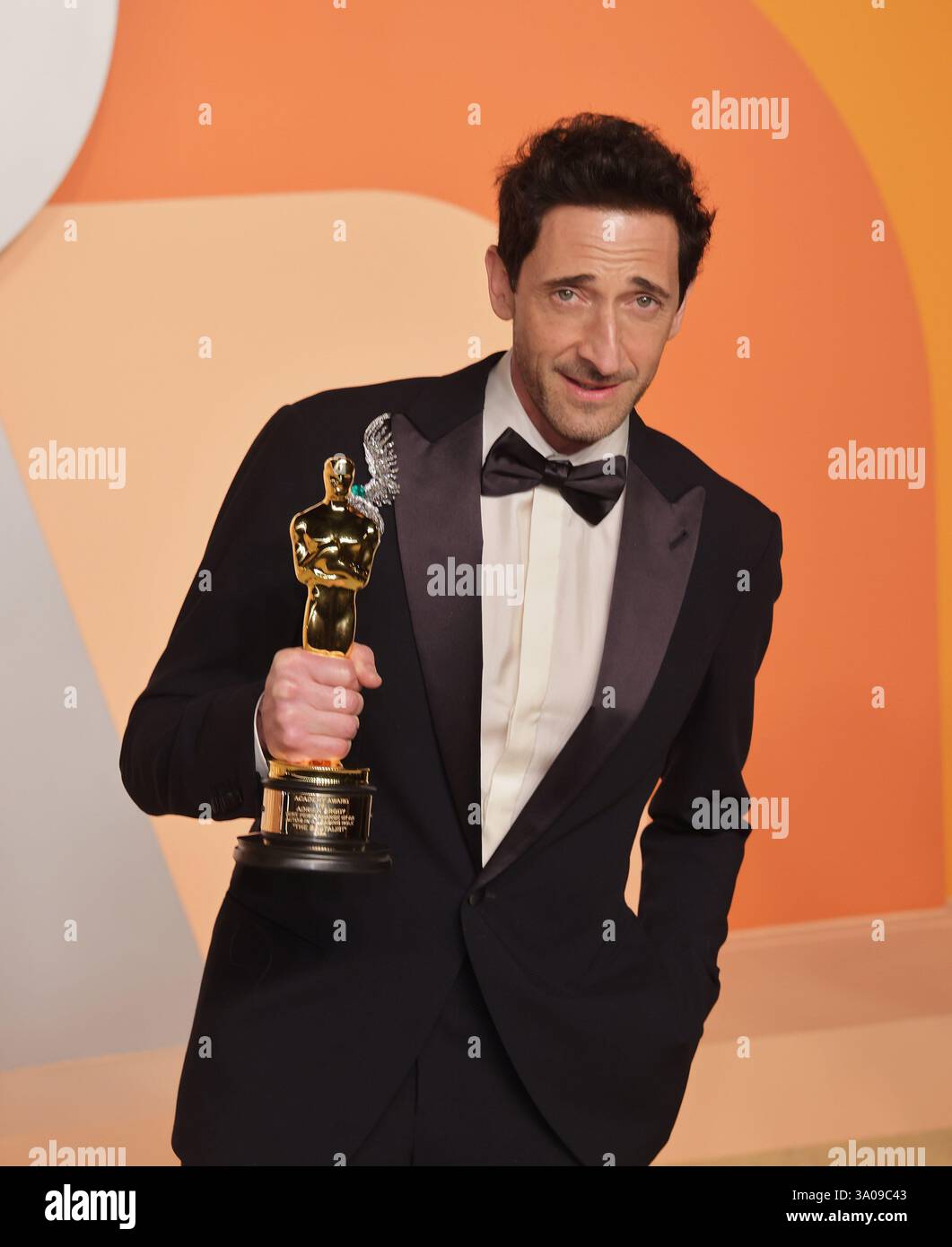 Adrien Brody, winner of the Best Actor in a Leading Role for “The Brutalist” attends the 2025 ...