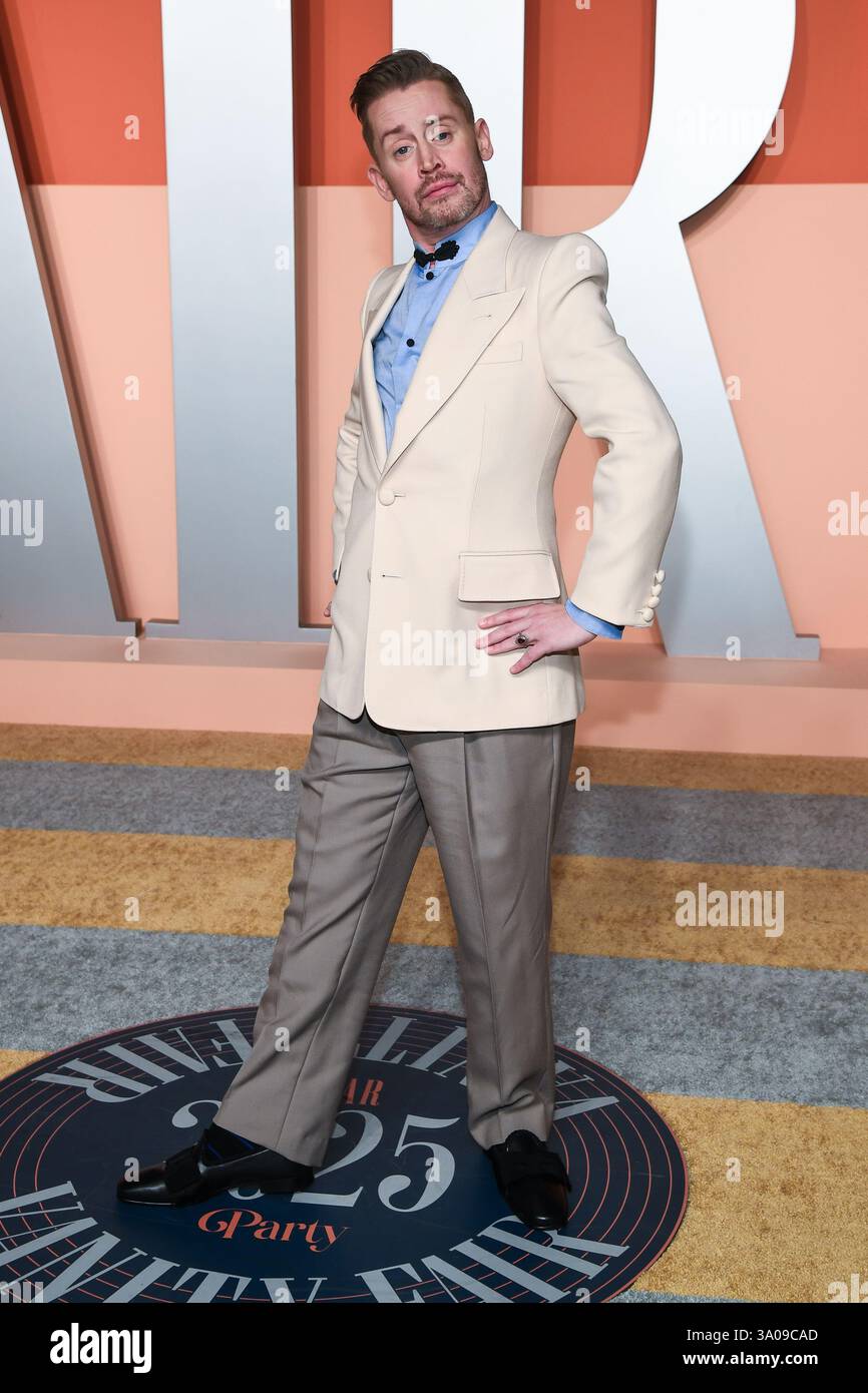 USA. 02nd Mar, 2025. MaCaulay Culkin walking on the red carpet at the ...