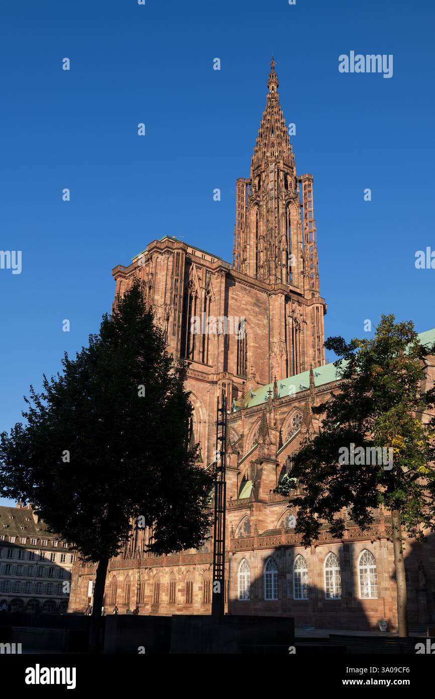 Notre-Dame Cathedral of Strasbourg in city of Strasbourg, Alsace ...