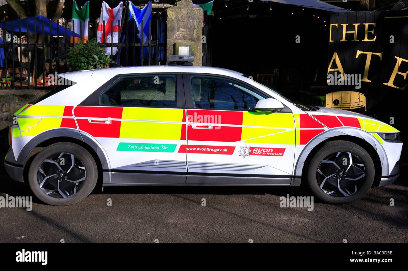 Avon Fire and Rescue emergency services vehicle at a training exercise ...