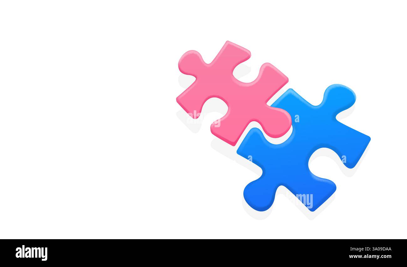 Colored puzzle pieces, fragments of game mosaic. Vector Stock Vector ...