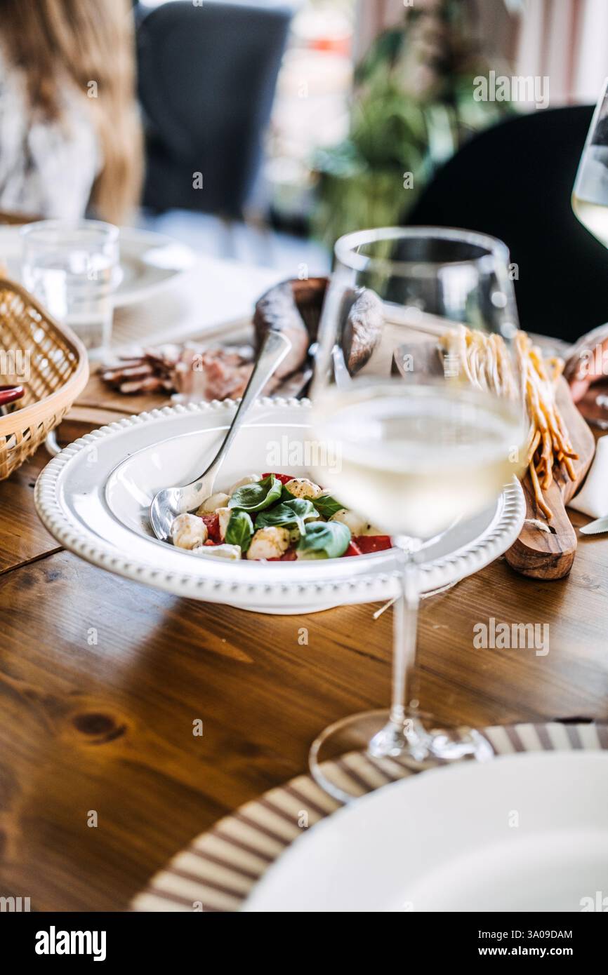 Italian salad setup in hi-res stock photography and images - Alamy