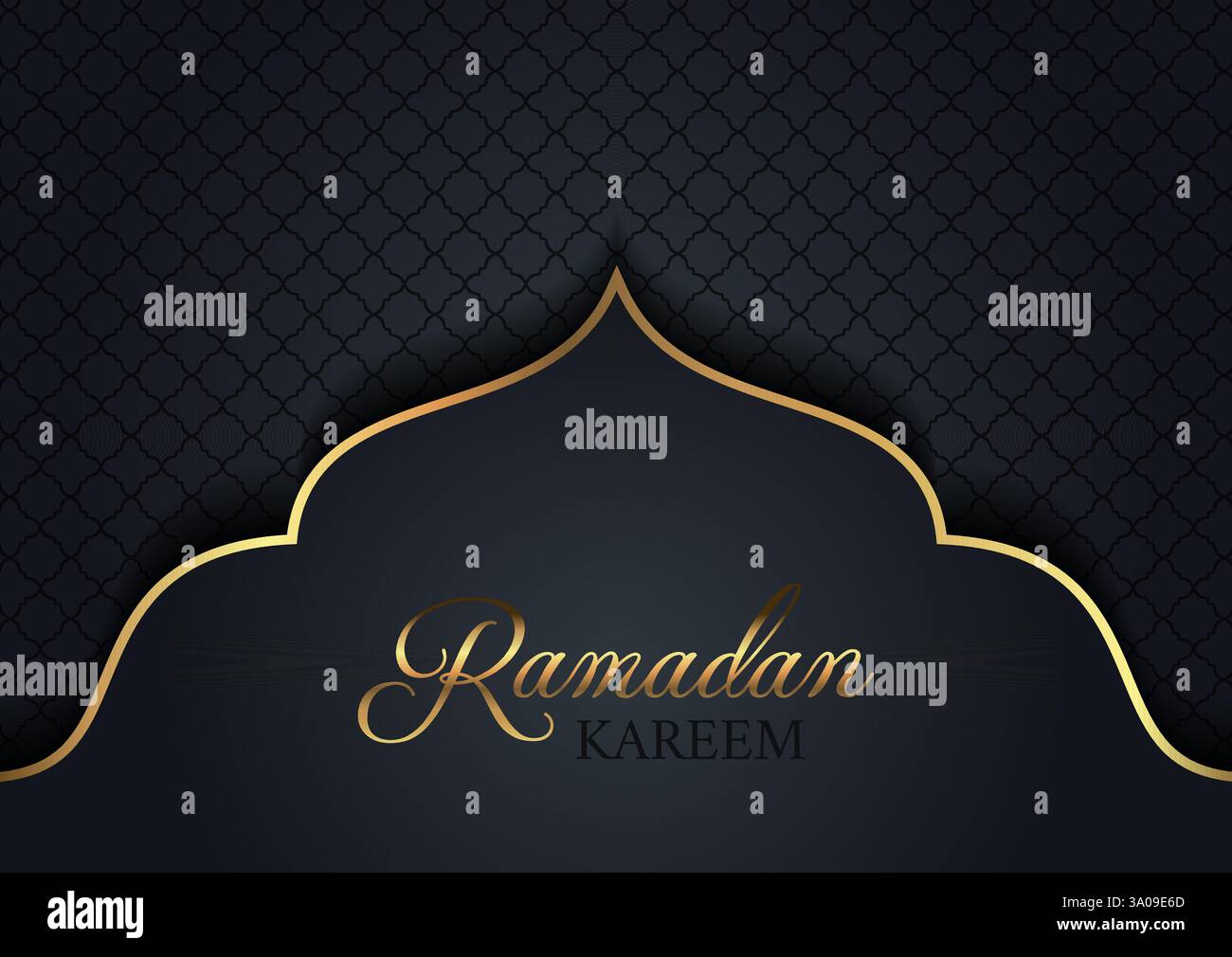Islamic themed background with a gold frame design Stock Vector Image ...