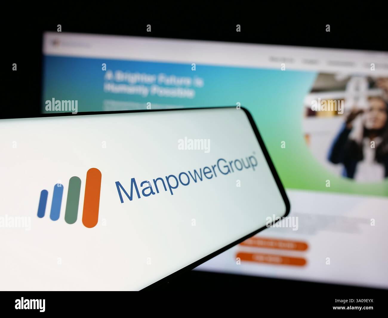 Germany. 02nd Dec, 2024. In this photo illustration, a smartphone with the logo of American ...
