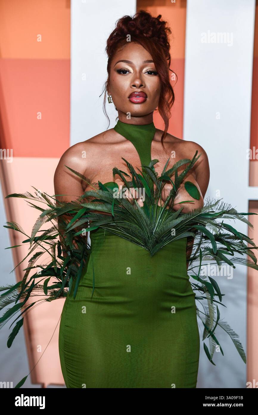 USA. 02nd Mar, 2025. Megan Thee Stallion walking on the red carpet at ...