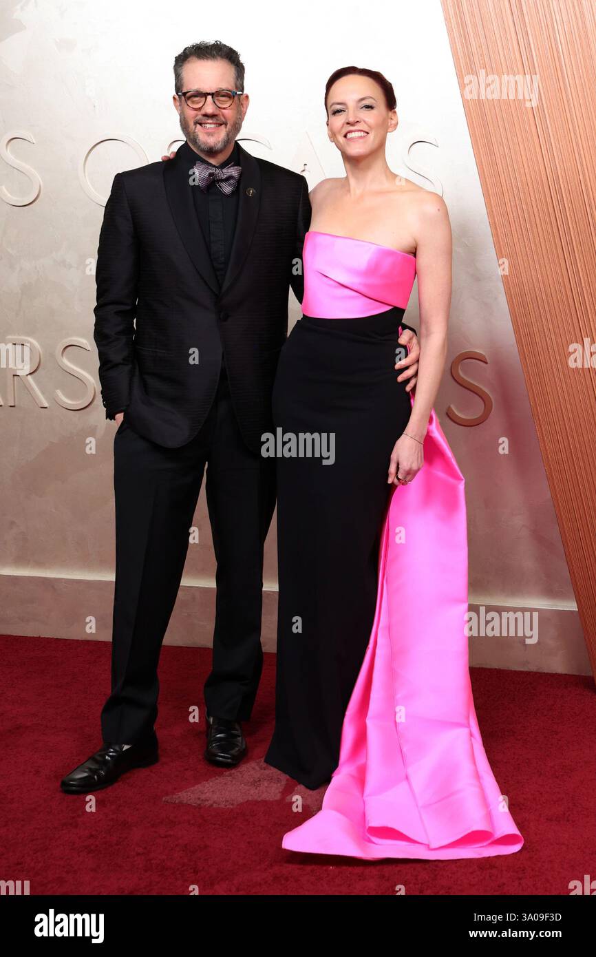 Los Angeles, USA. 2, March, 2025. Pictured left to right, Michael ...
