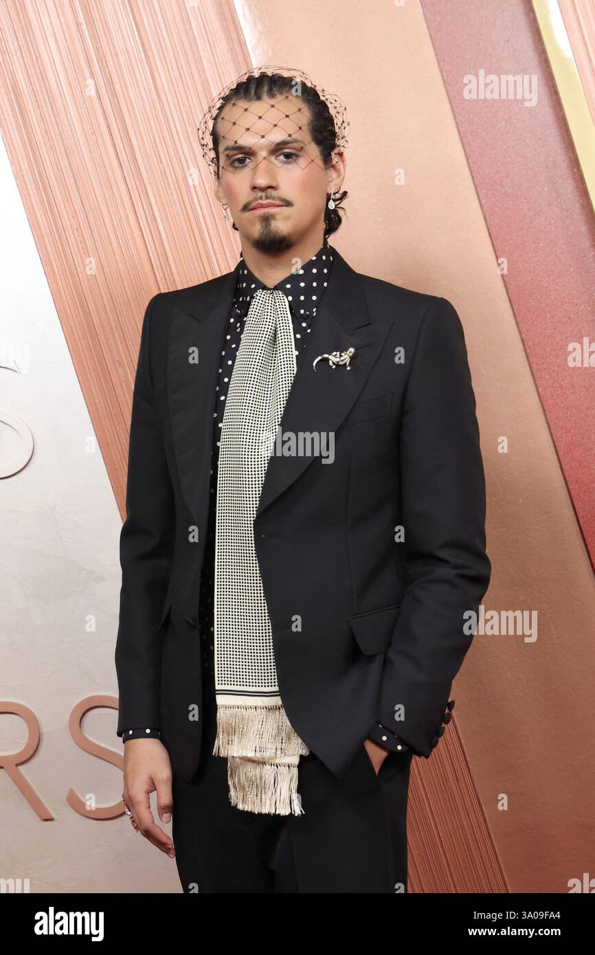 Los Angeles, USA. 2, March, 2025. Pictured left to right, Omar Apollo ...