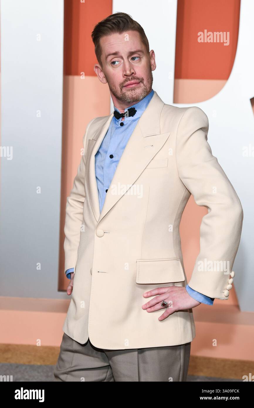 USA. 02nd Mar, 2025. MaCaulay Culkin walking on the red carpet at the ...