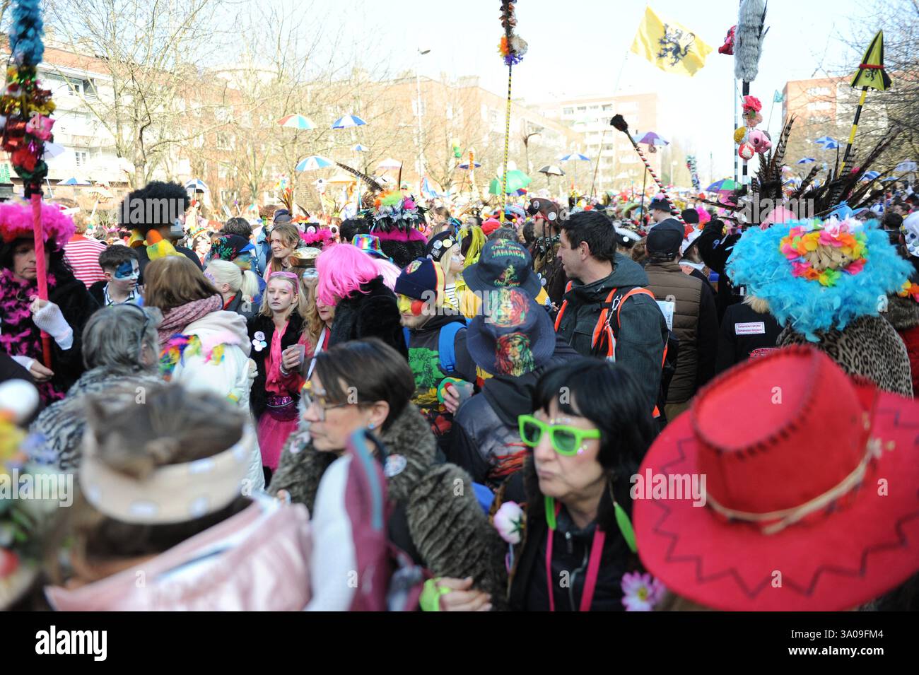 The carnival of Dunkerque, traditionnal party part of the local culture ...