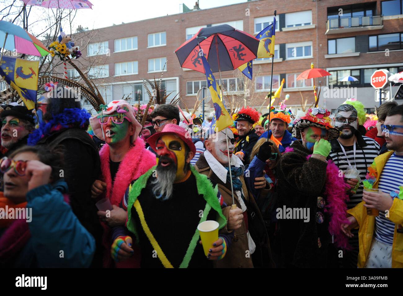 The carnival of Dunkerque, traditionnal party part of the local culture ...