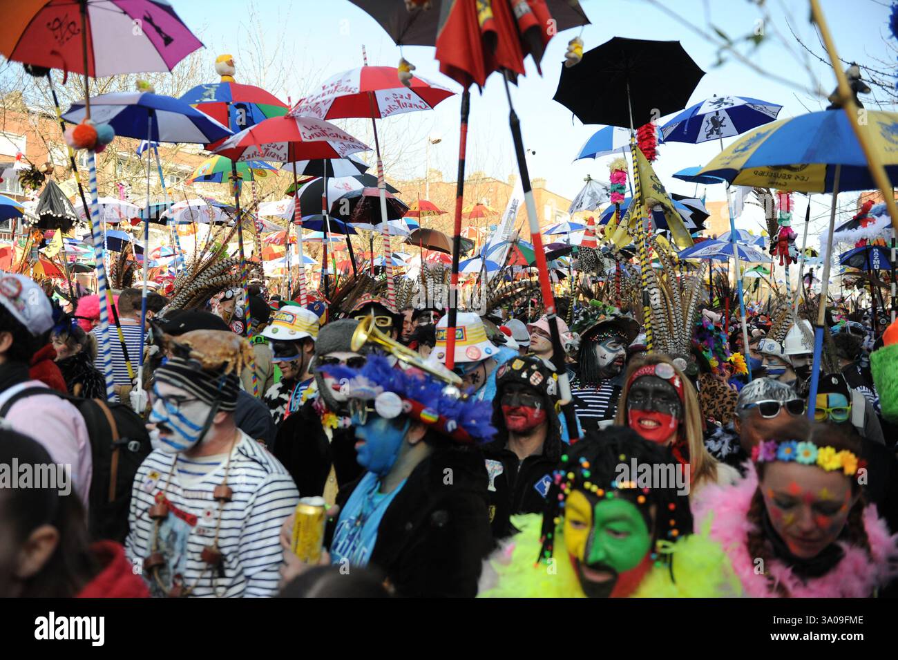 The carnival of Dunkerque, traditionnal party part of the local culture ...