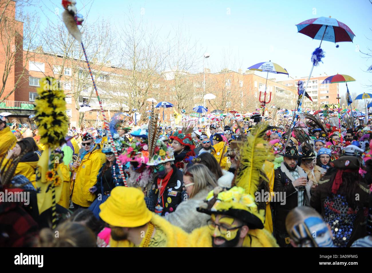 The carnival of Dunkerque, traditionnal party part of the local culture ...