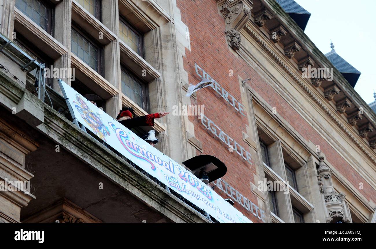 The carnival of Dunkerque, traditionnal party part of the local culture ...