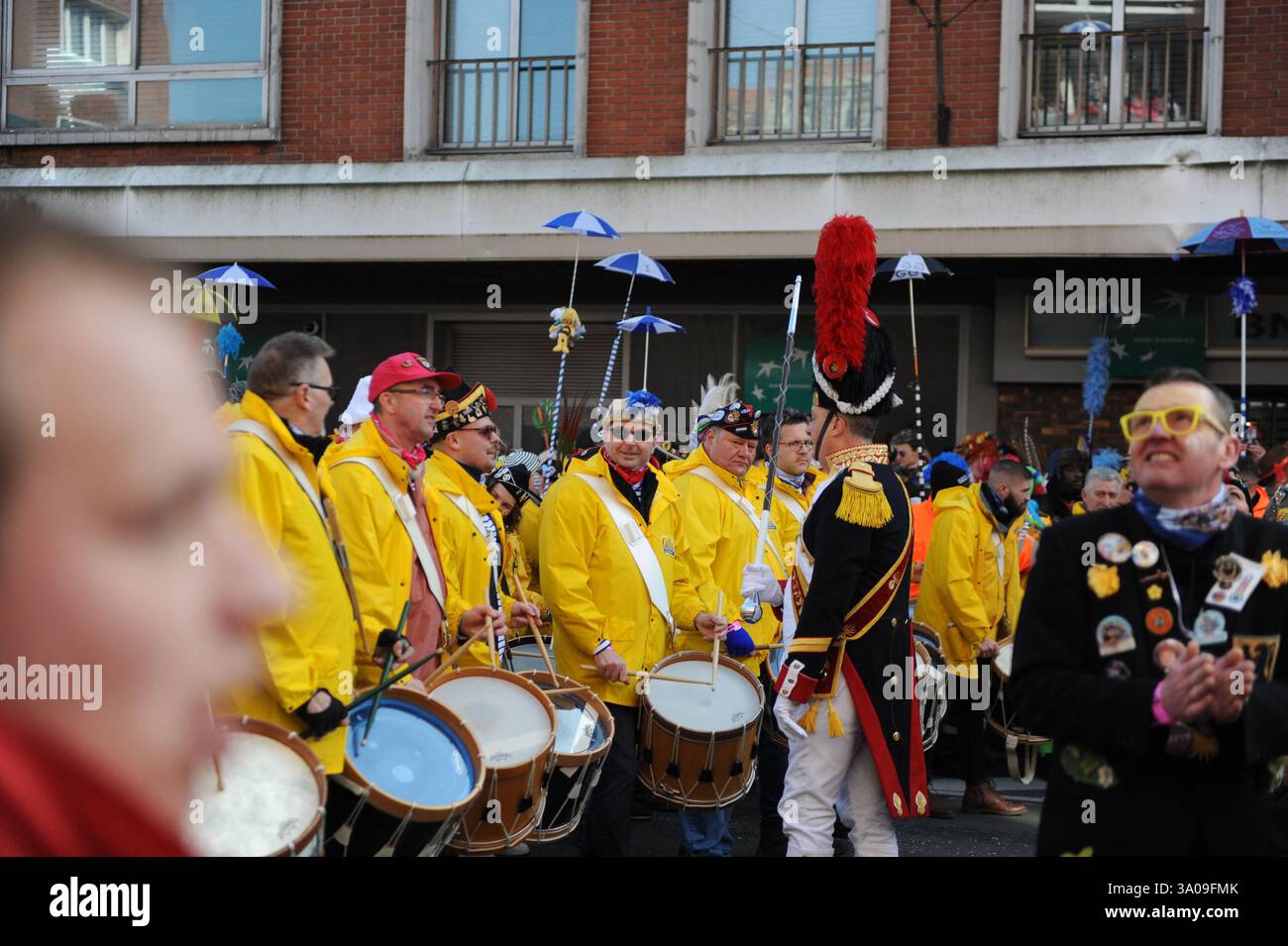 The carnival of Dunkerque, traditionnal party part of the local culture ...