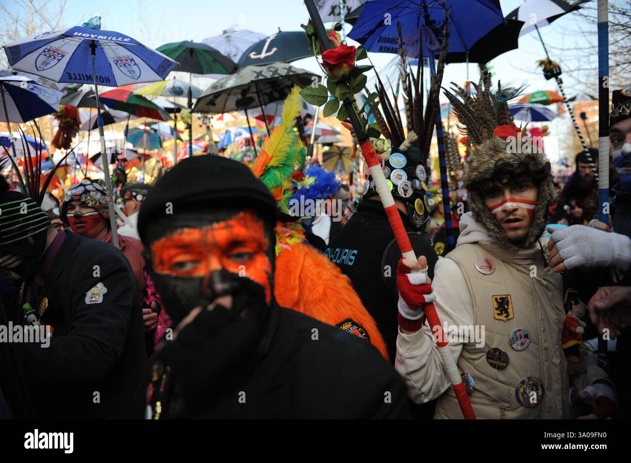 The carnival of Dunkerque, traditionnal party part of the local culture ...