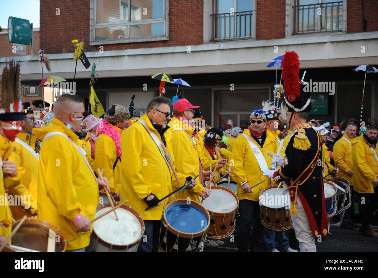 The carnival of Dunkerque, traditionnal party part of the local culture ...