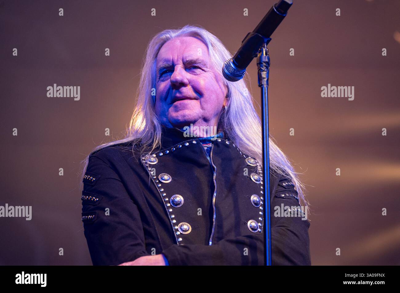 February 26, 2025: Saxon singer Biff Byford plays a concert in Milan ...